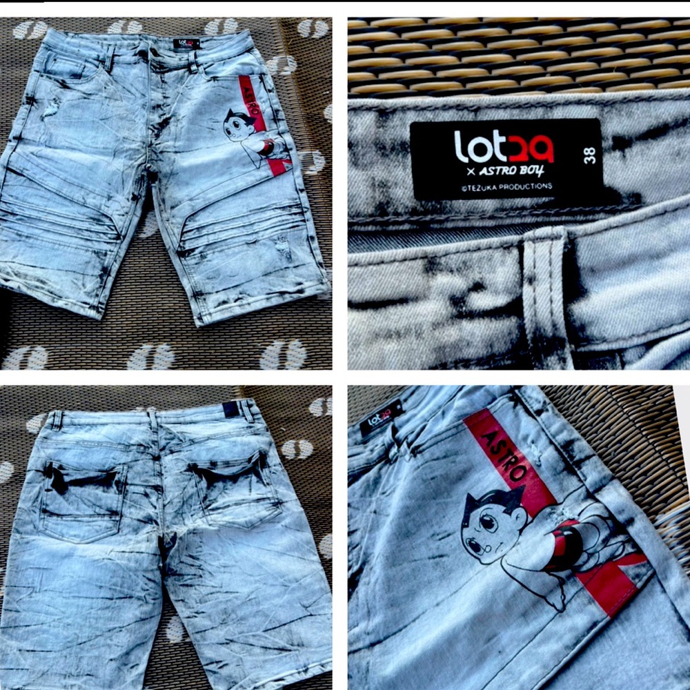 Throw Back Astro Boy Shorts - Gem